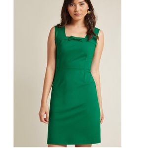Modcloth | Dresses | Nwt Modcloth Retro Sheath Dress Green Sz S 4x ...